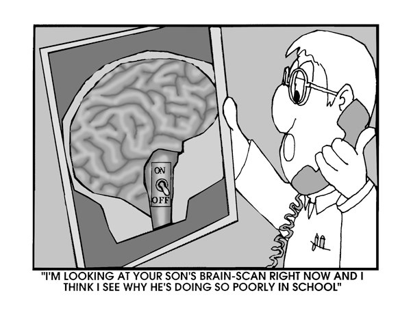 Cartoon: Brain Scan